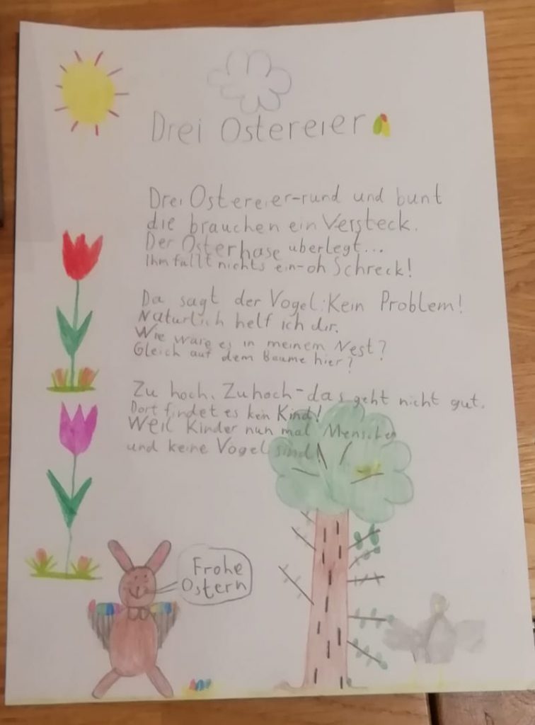 Ein paar persönliche Worte und besondere Osteraktion – Grundschule ...